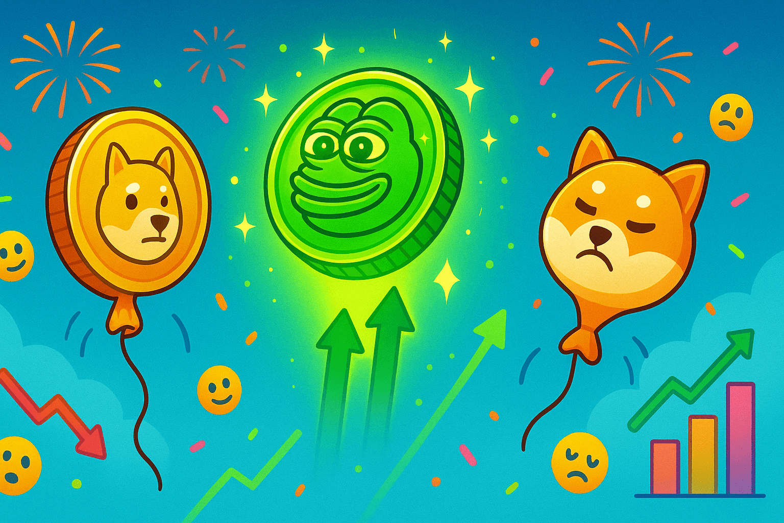 Dogecoin and SHIB Lose Steam — Is PEPE the Only Meme Coin Still Showing ...